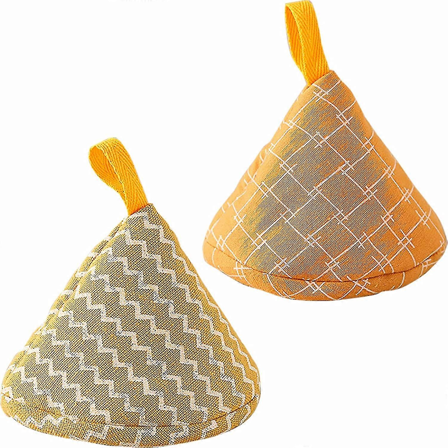 2 Pcs Cotton Pot Handle Heat Resistant Cloth Pot Clip Covers Cooking ...