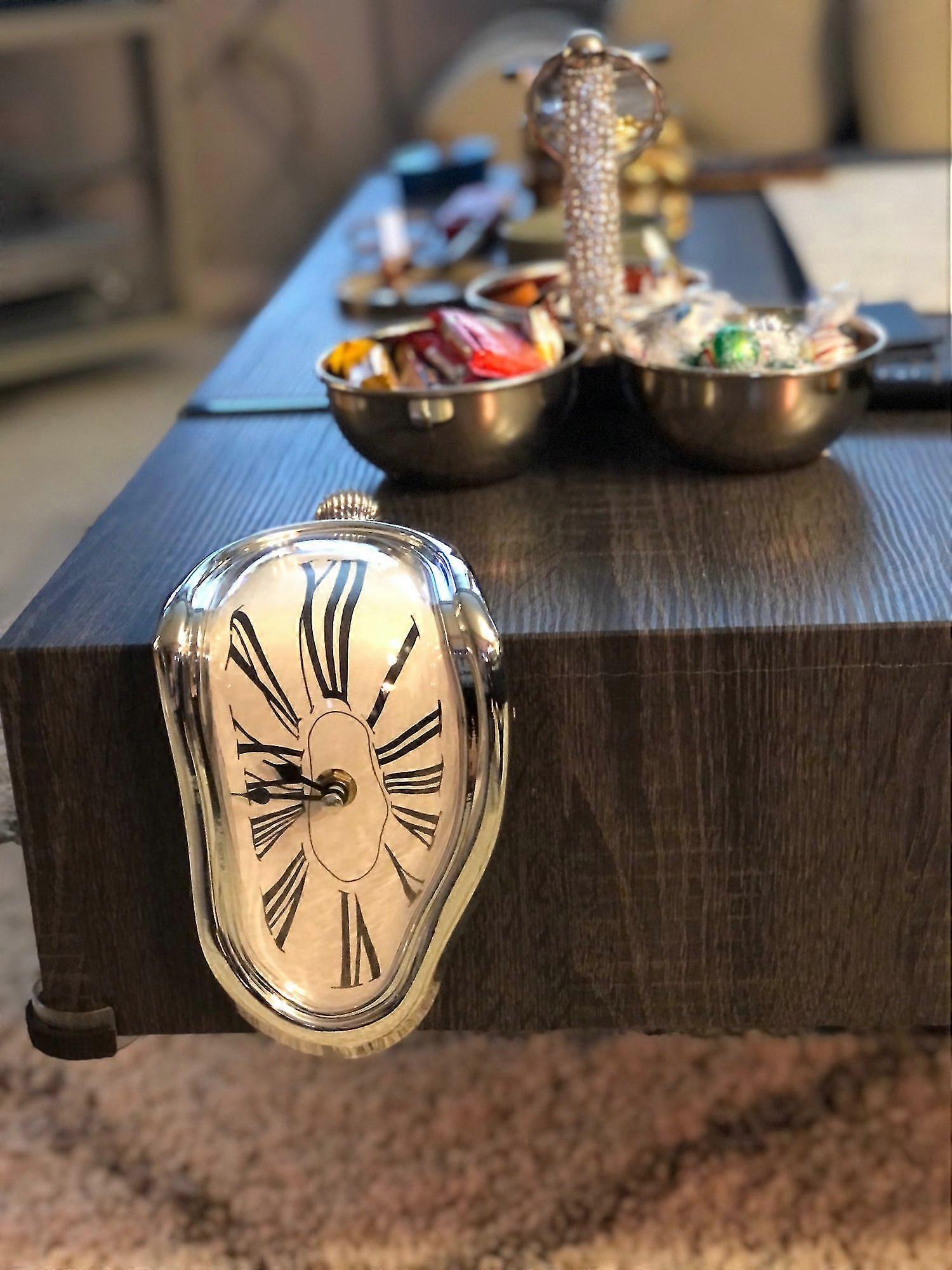 Melting Twisted Wall Clock Surrealism Salvador Dali Style Watch ...