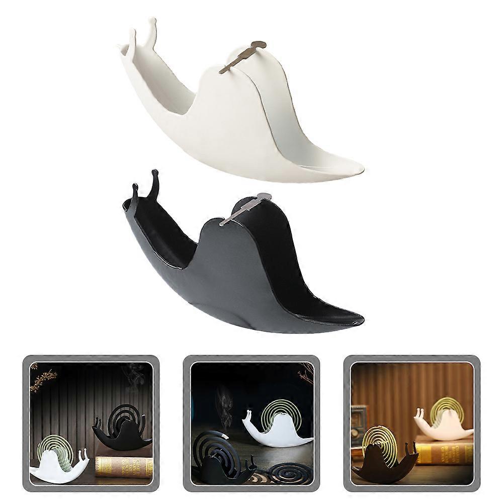 2pcs Creative Snail Modeling Mosquito Coil Burner Iron Art Decorative ...