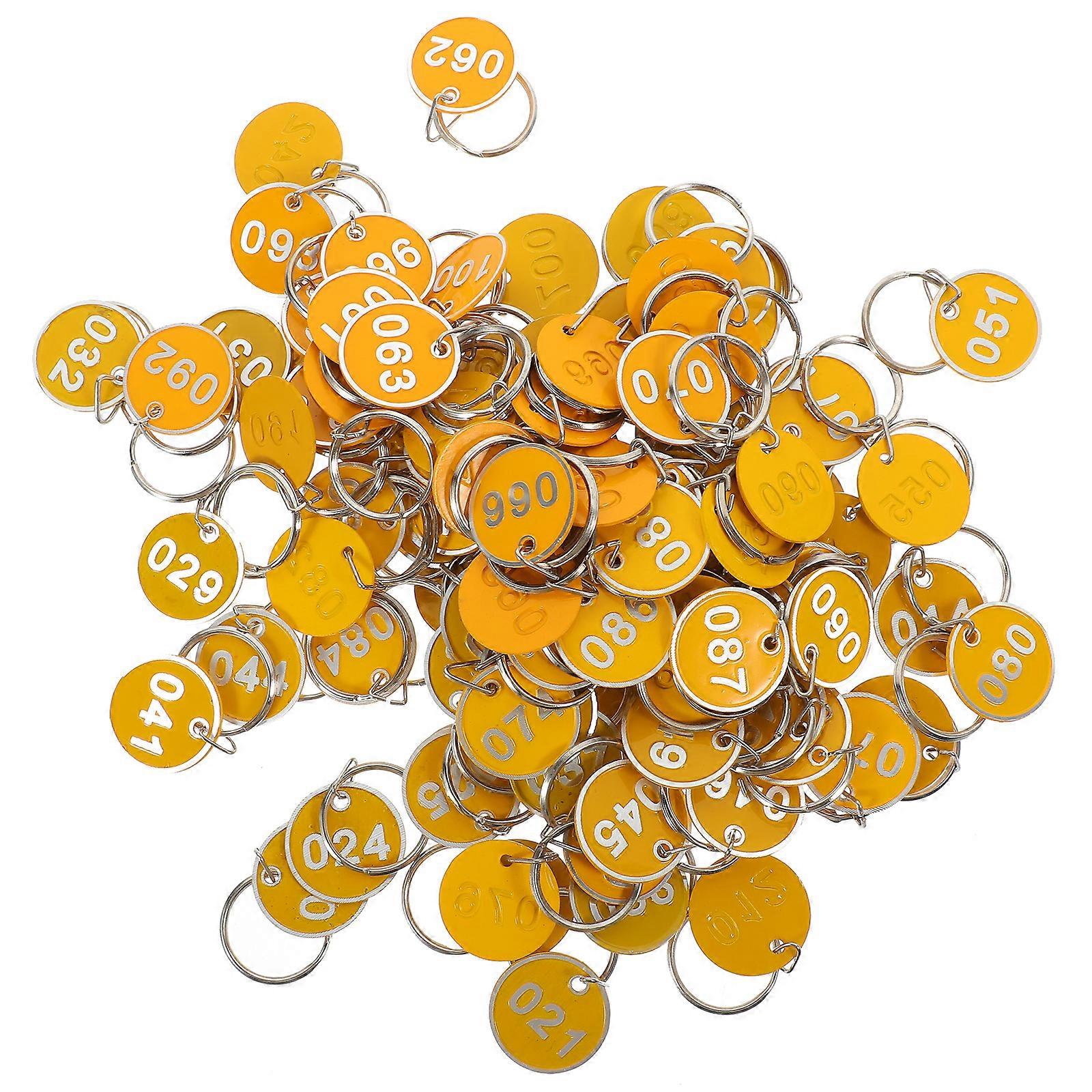 100Pcs Convenient Key Tags Number from 1 to 100 Sauna Storage Number ...