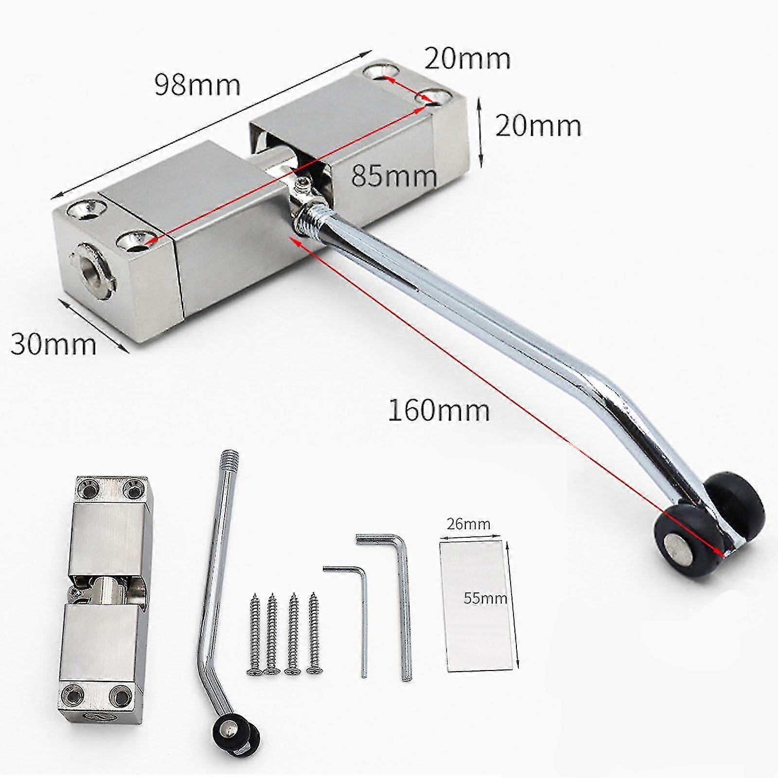 Automatic Door Closer Adjustable Interior Door Spring Loaded Door ...