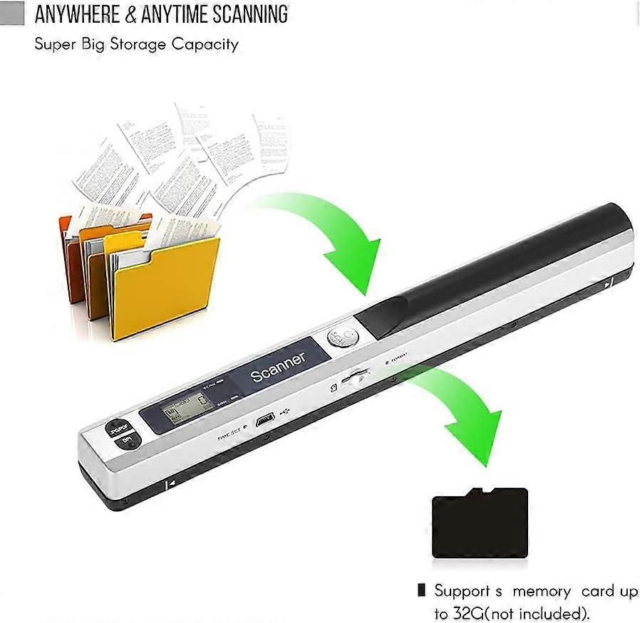 Wireless Portable Scanner Ruler Document Scanner High Resolution 900 ...