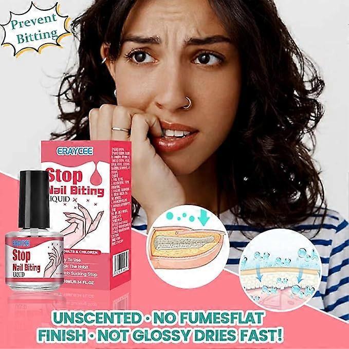 Anti Nail Biting Polish - Quick Drying Nail Biting Prevention - Formula ...