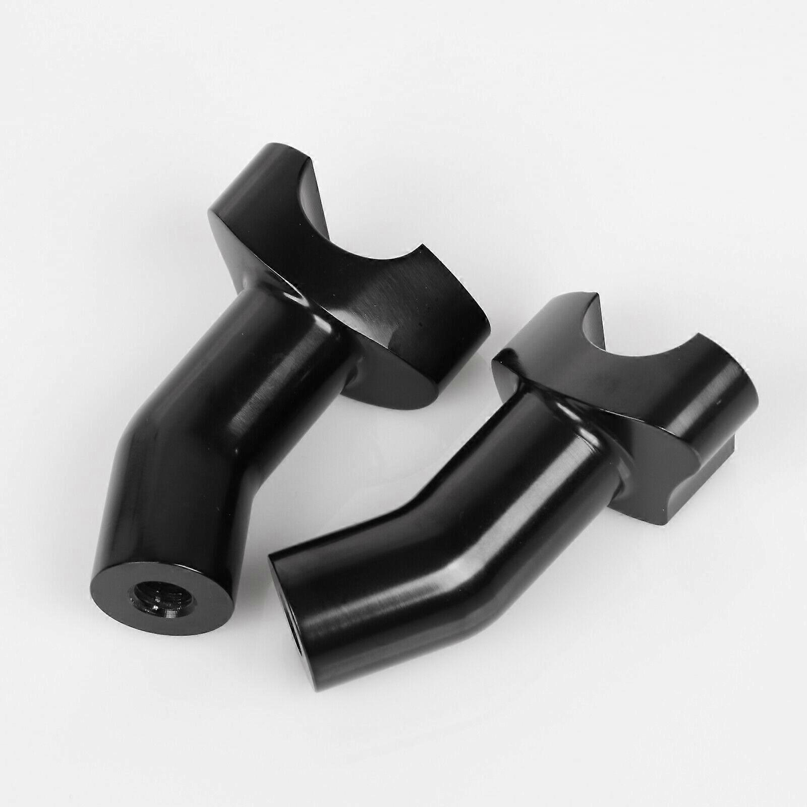 Black 3.5Inch Tall Pullback Handlebar Risers for Softail Touring ...