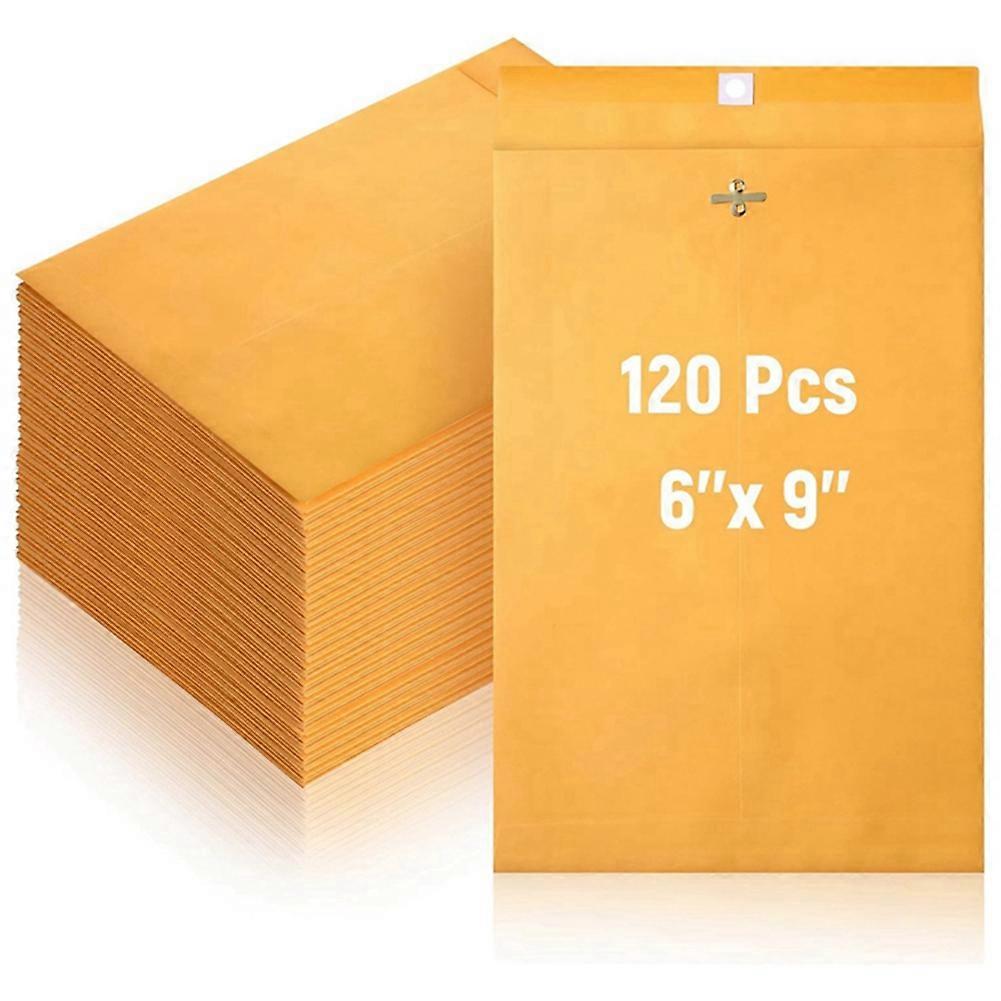 6 x 9Inch Clasp Envelopes with Gummed Seal, Small Clasp Mailing ...