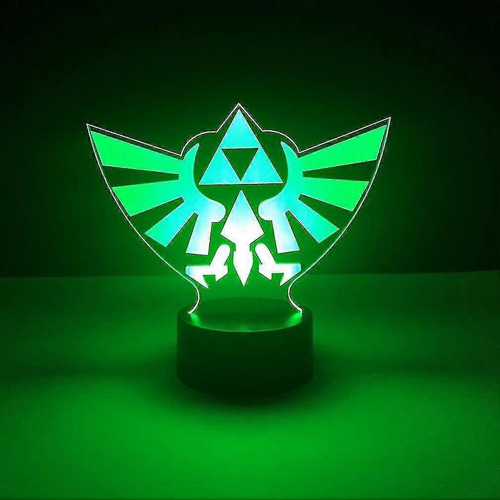 Legend Zelda 3d Led Night Light Kids Bedroom Nightlight Anime Lamp ...
