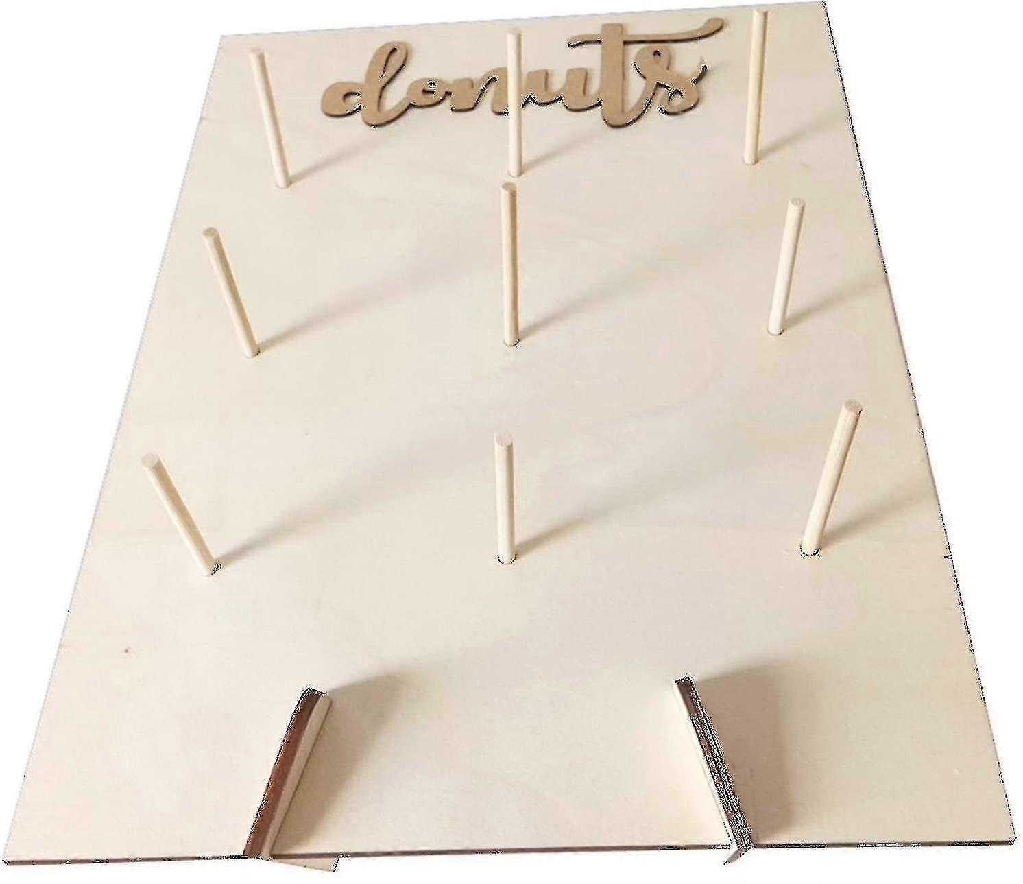 Donut Holder Stands Board Table Donuts Rack Wooden Doughnuts Display ...