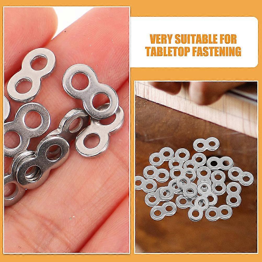 25pcs Tabletop Fasteners 8 Figure Fasteners Stainless Steel Table Top ...