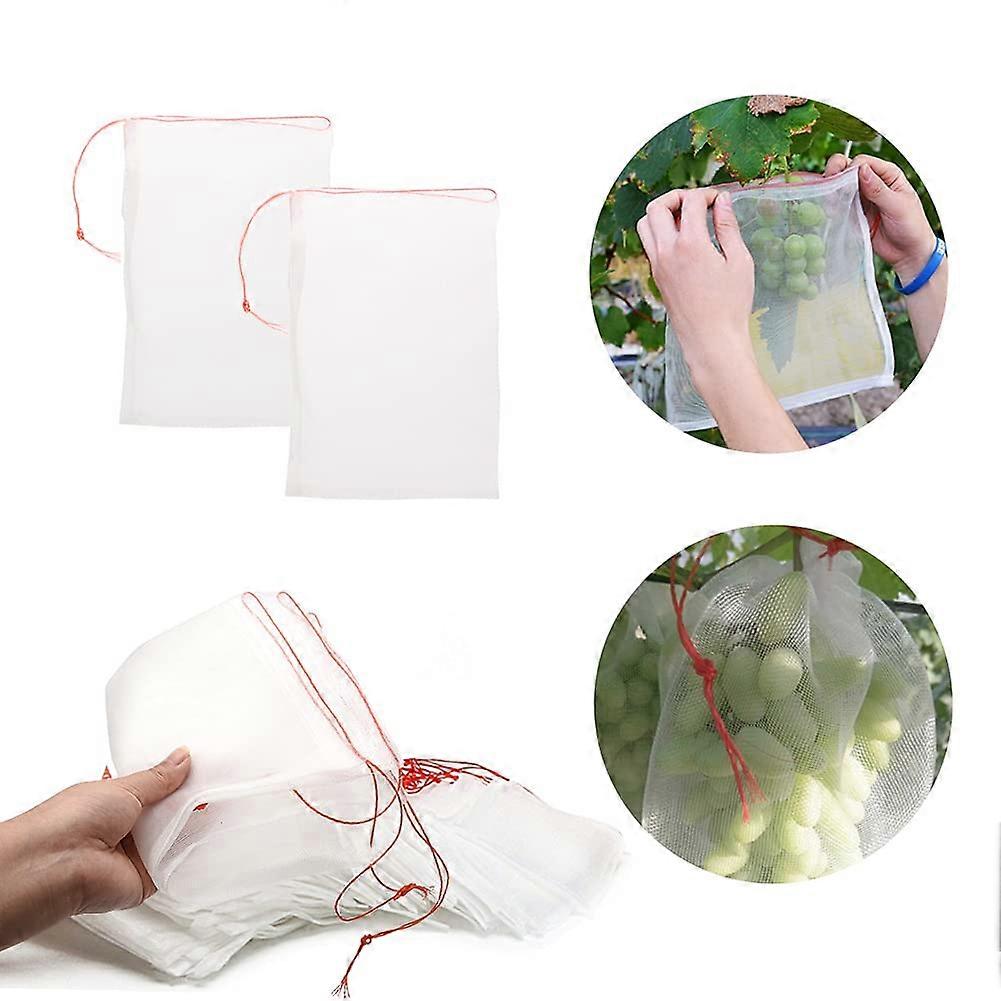 50 PCS Fruit Protection Bags, Insects Mosquito Bug Net Barrier Bag ...