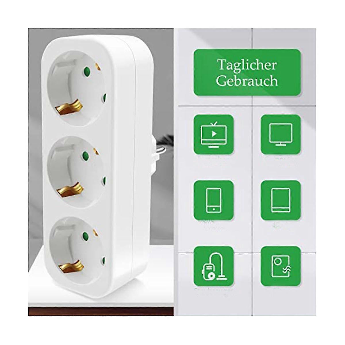 Multi Socket Without Cable, 250V/16A Socket Adapter, Portable Sockets ...