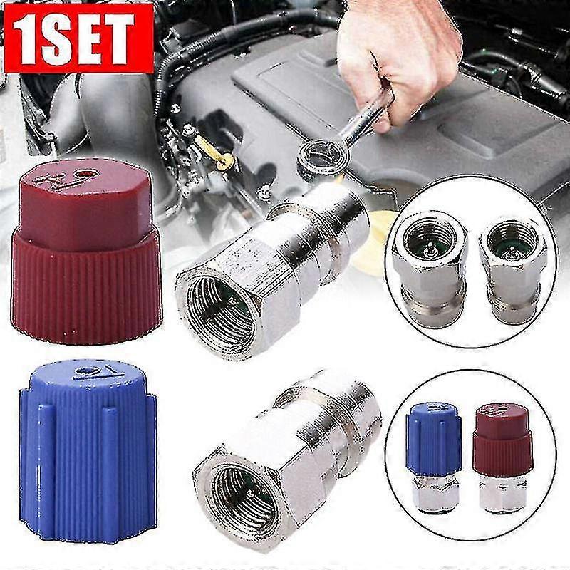 R-12 To R-134a Retrofit Conversion Adapter Fitting 1/4 Sae Valves Kits ...