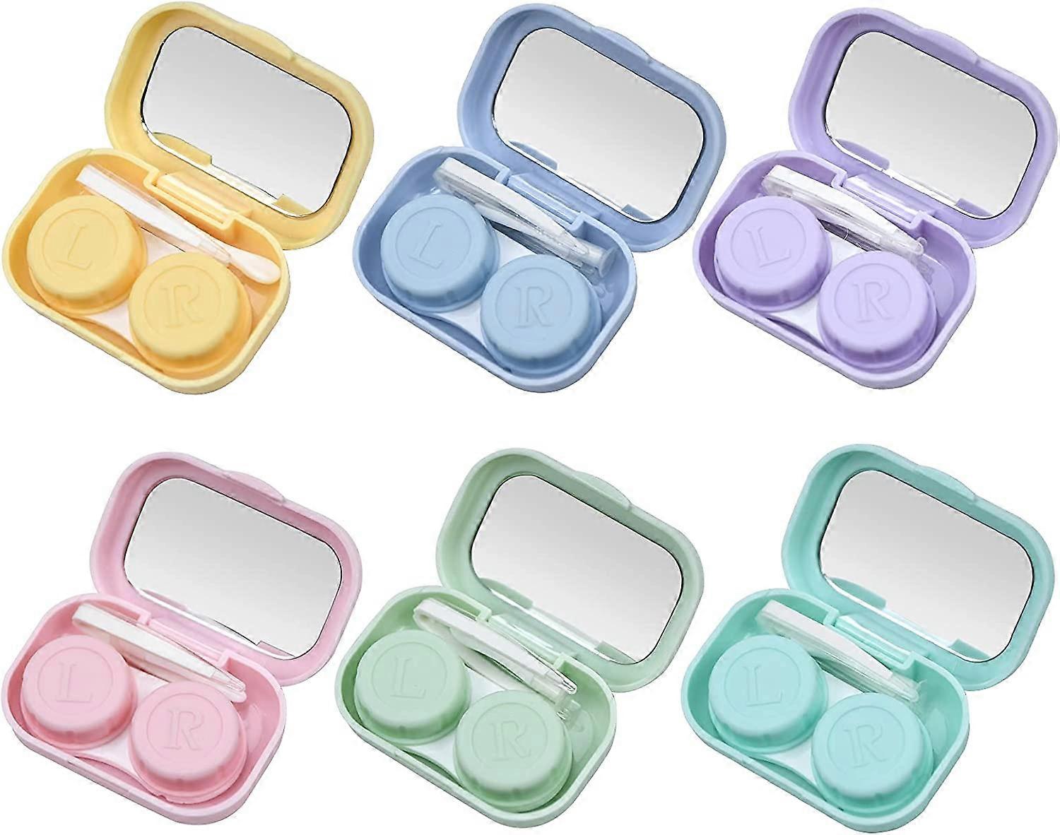 6 Pieces Contact Lens Case, Contact Lens Box, Contact Lens Container ...