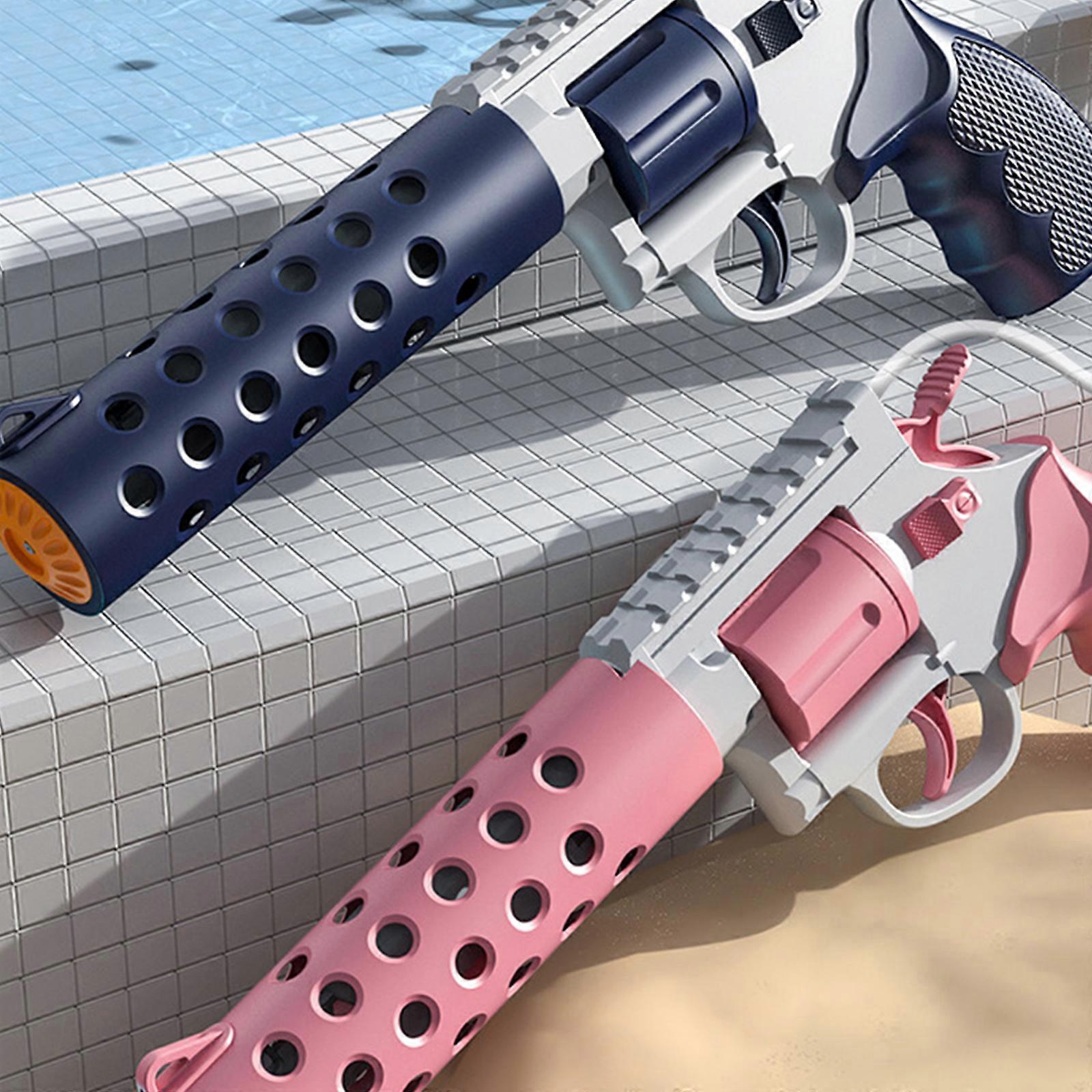 26FT Long Range revolver Electric Water Gun Kids Toy Pistol 2000CC ...