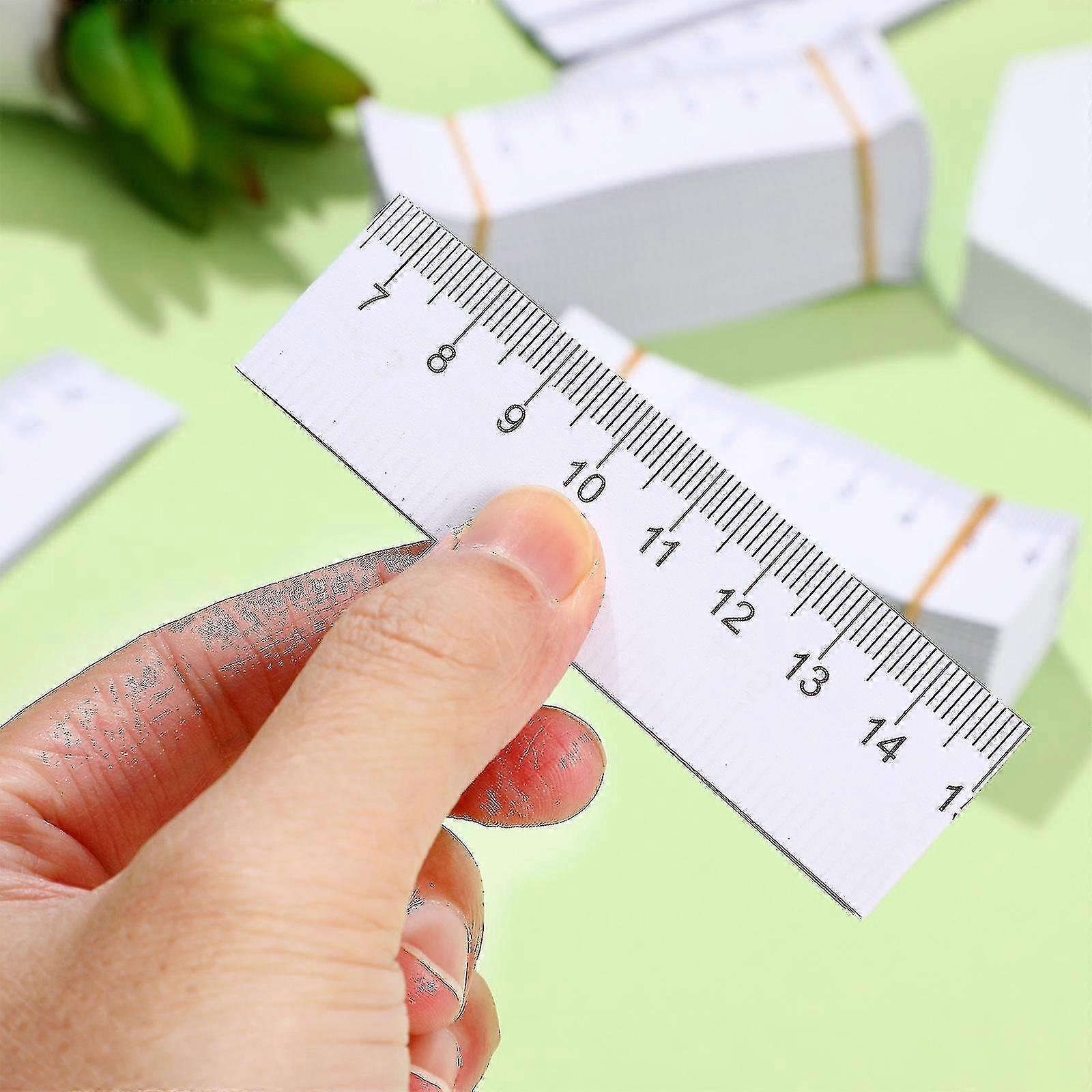 100 Pcs Paper Tapes Measure Disposable Paper Measuring Tapes Double ...