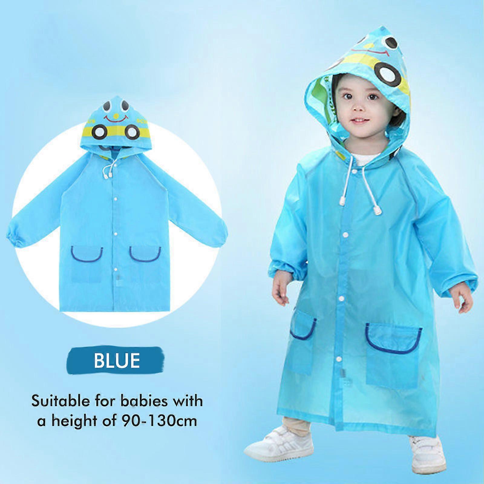 New Kids Raincoats for Girls Boys Rain Poncho Toddler Rain Jacket 3D Cartoon Rain Suit Children ...