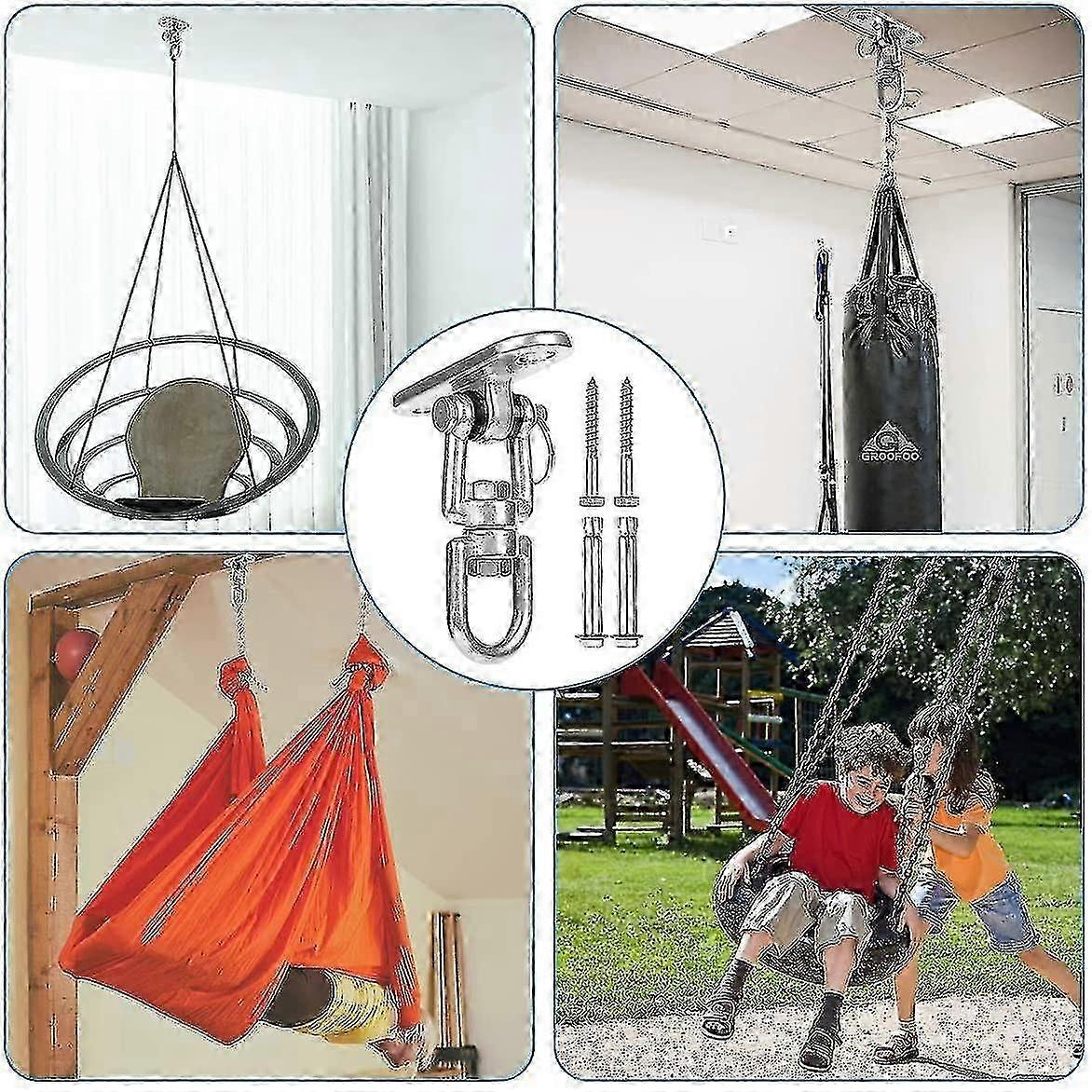 Heavy Duty Swing Hangers, Stainless Steel 450kg Load Swing Hooks ...