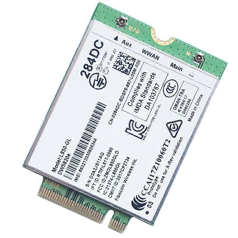 DW5820E L850-GL LTE 4G Card Module 0284DC 284DC for Dell Laptop 3500 ...