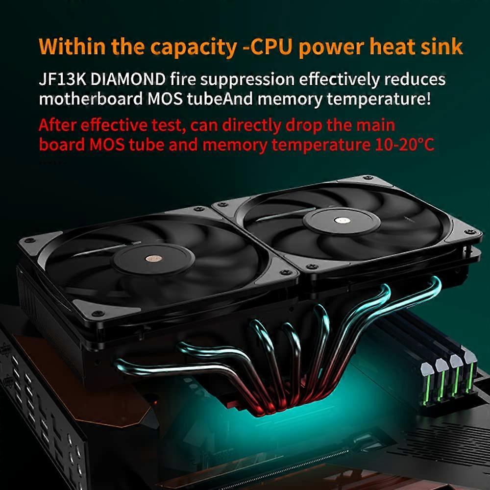 CPU Air Cooler with Diamond Top-Down Design for Intel LGA 1700/1200 ...