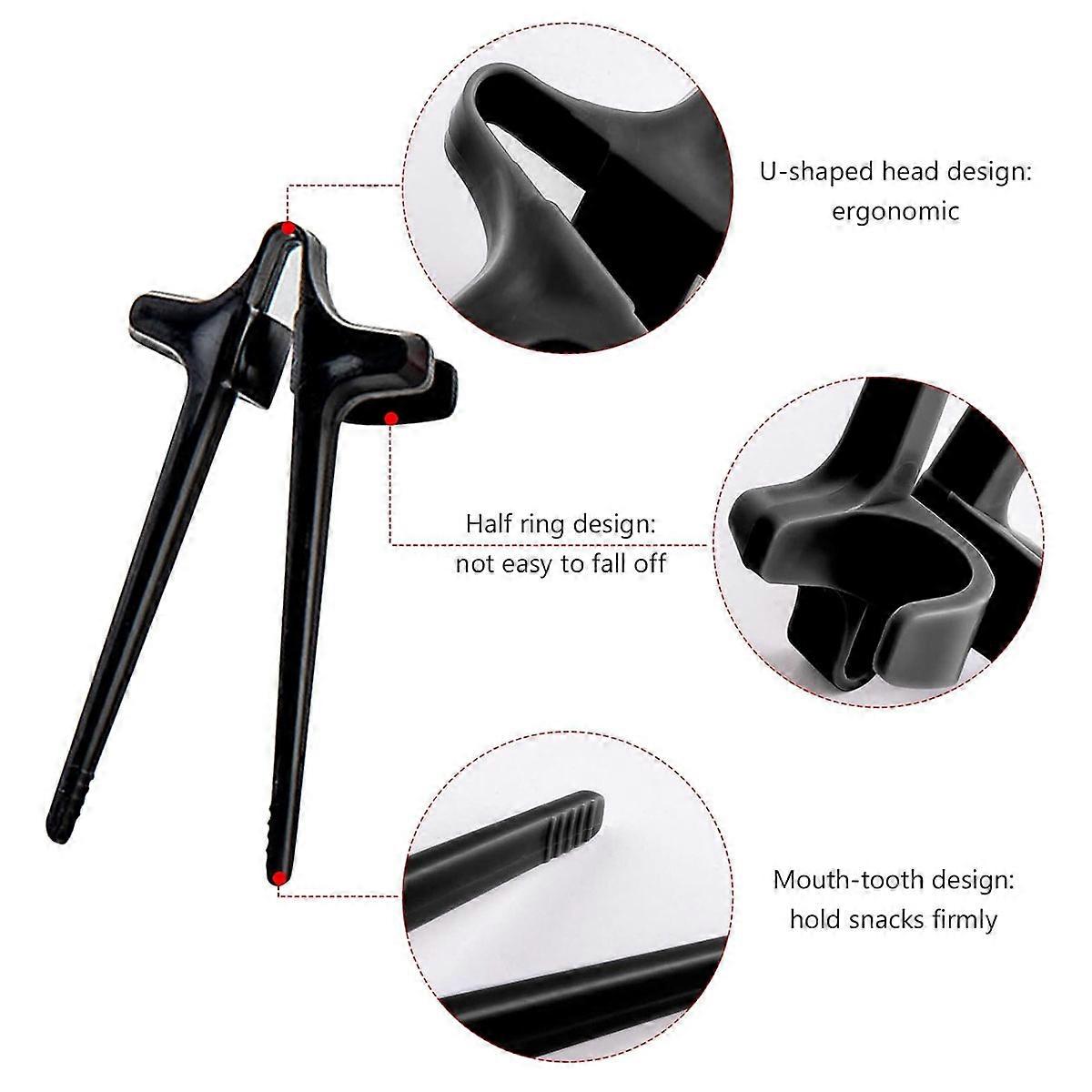 Finger Chopsticks Reusable Gamer Snack Tongs, Innovative Hygienic Chip ...