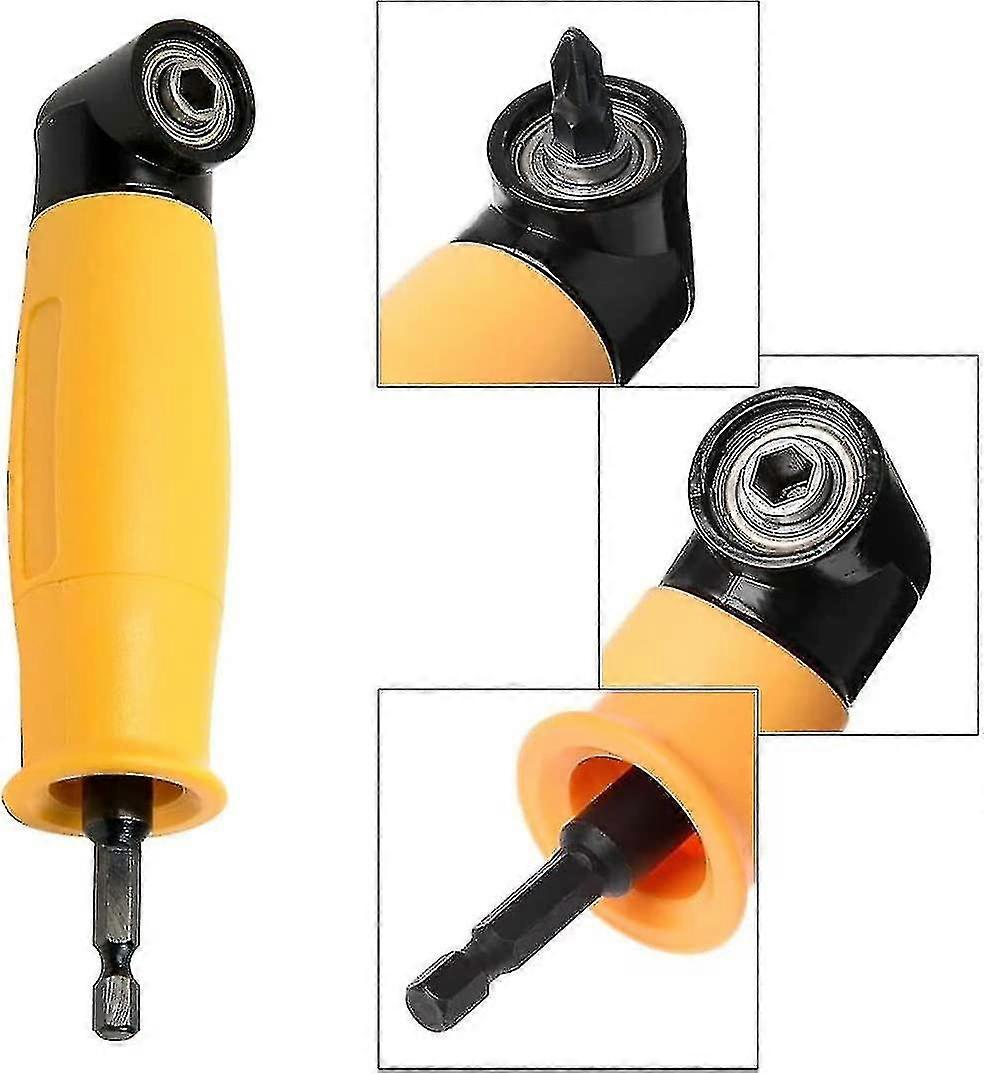 90 Degree Right Angle Hex Shank Extension Drill Bit Socket Screwdriver ...