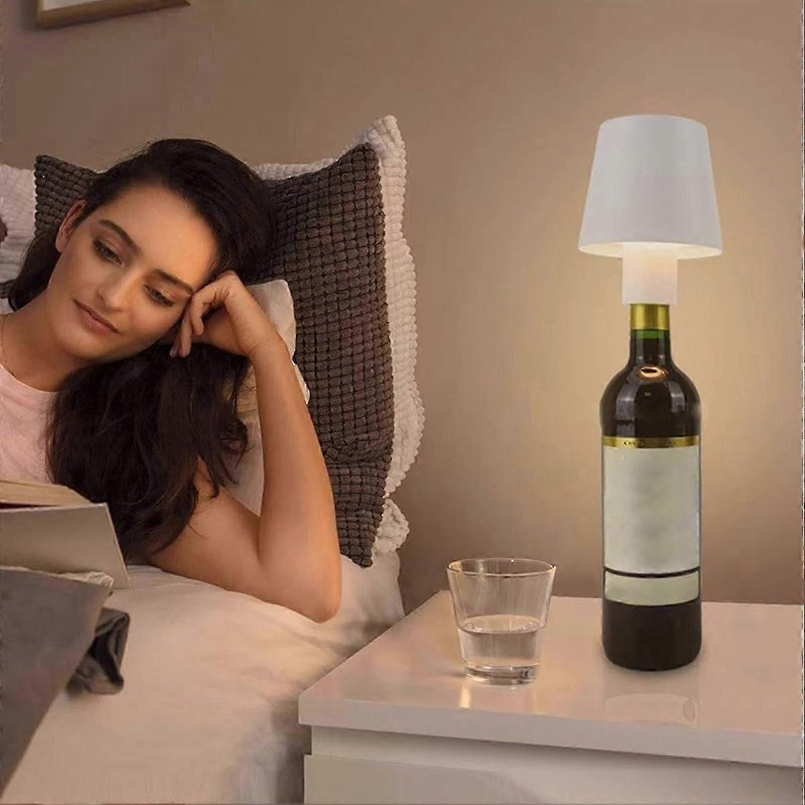 Wireless Wine Bottle Lamp RGB/3 Colors Rechargeable Touch Control for ...