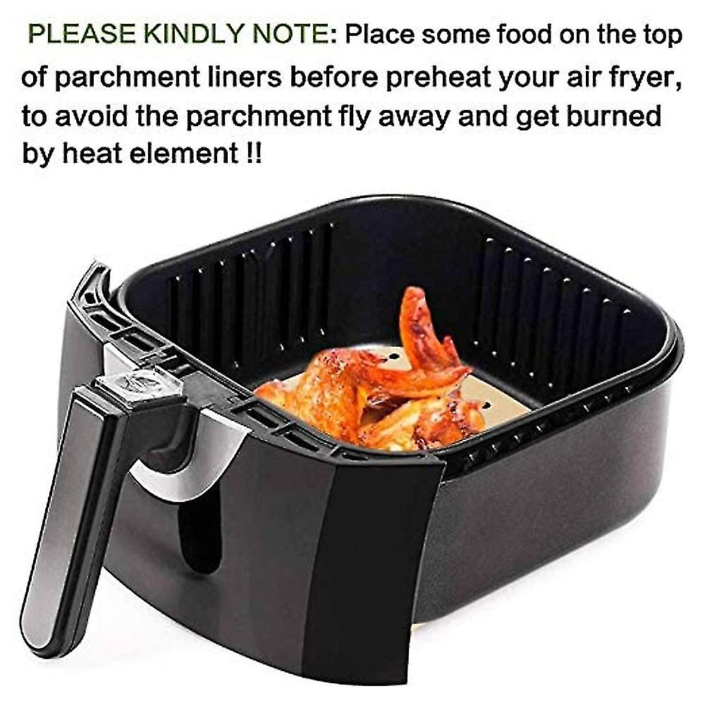 100 Pieces Of Fryer Lining, Perforated Paper, Steamer Paper, Steamed ...