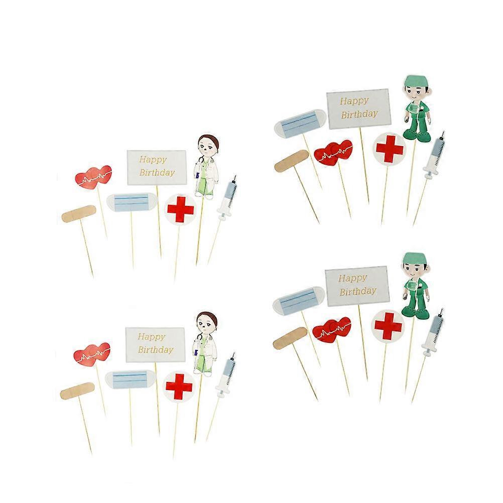Party Decorations Featuring 28Pcs Doctor Cake Decor Perfect For Adding ...