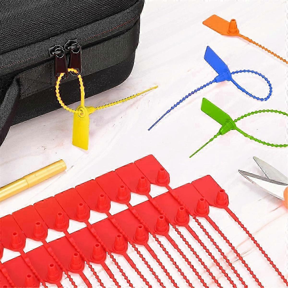 500Pcs Plastic Tamper Seals Zip Ties compatible with Blank Security ...