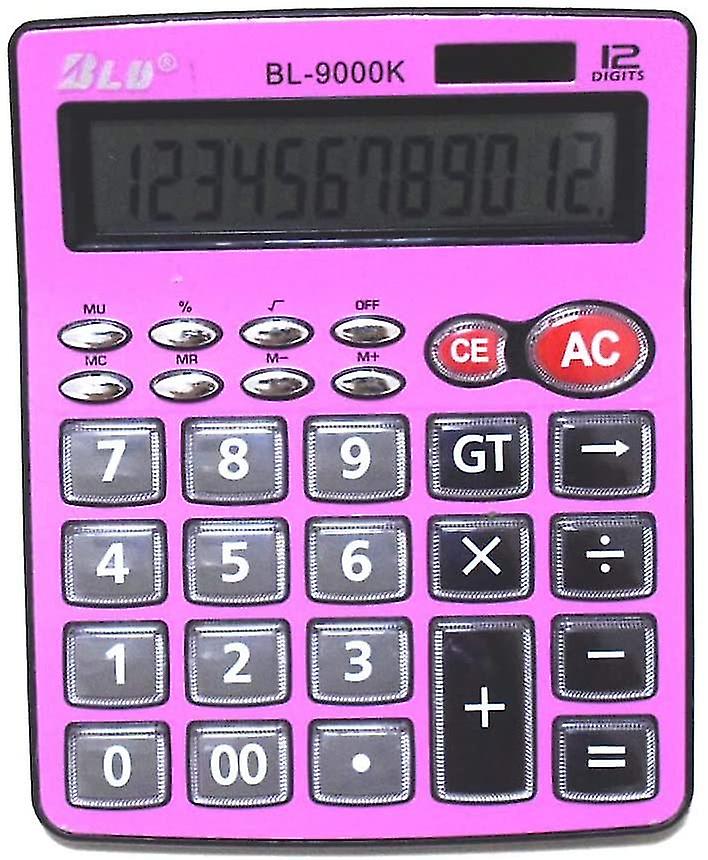 Calculators Large Lcd Display,Desktop Calculators Dual Power,Large Button Solar Power ...