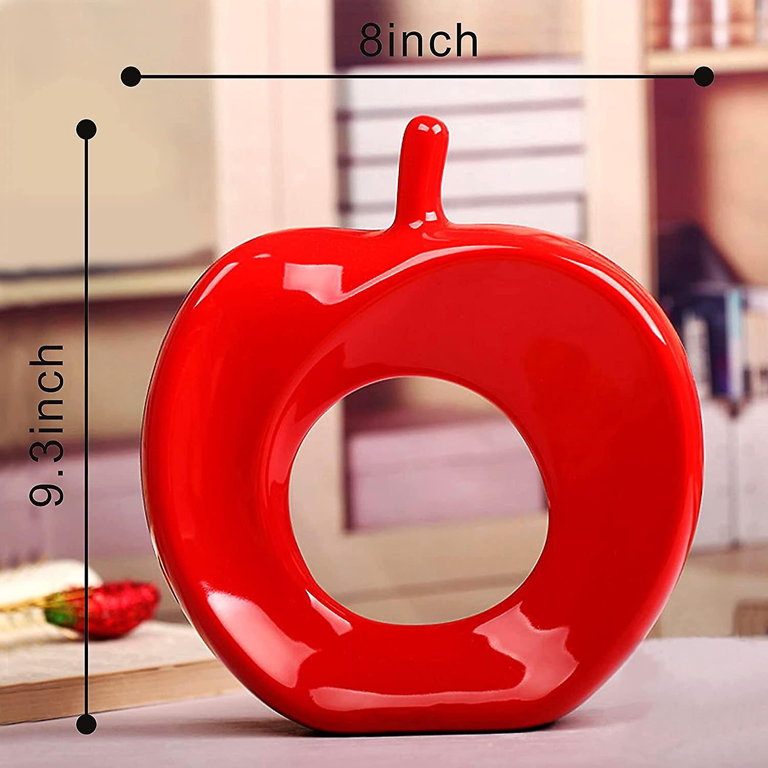 Apple Decor Ceramic Apple Decorations Apple Statue Sculpture Decoration ...