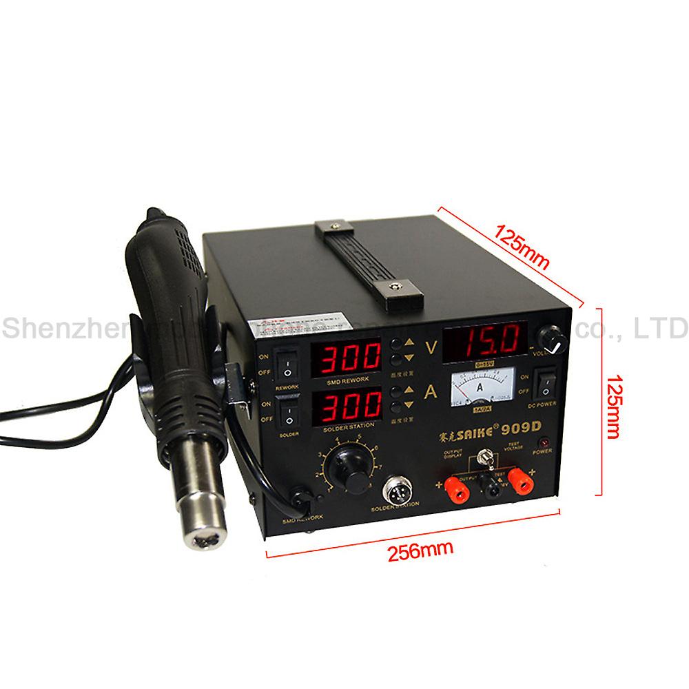 Saike 909d Soldering Iron Station Hot Air Gun Station+electricity ...