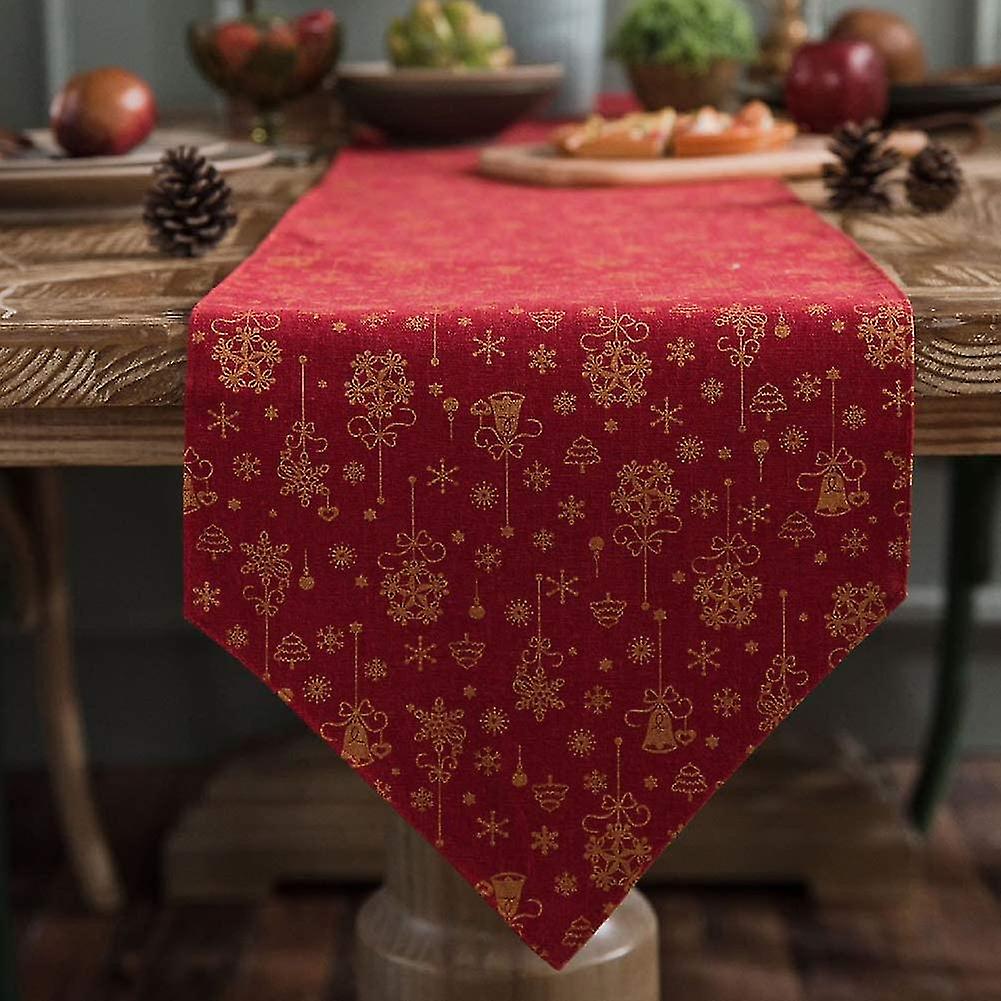 Luxury Table Runner, Hot Stamping Design 12 X 71 Inch (red) | Fruugo UK