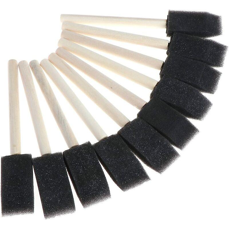 Sponge Brushes with Wooden Handle - Set of 10 Large and Small Sponge ...