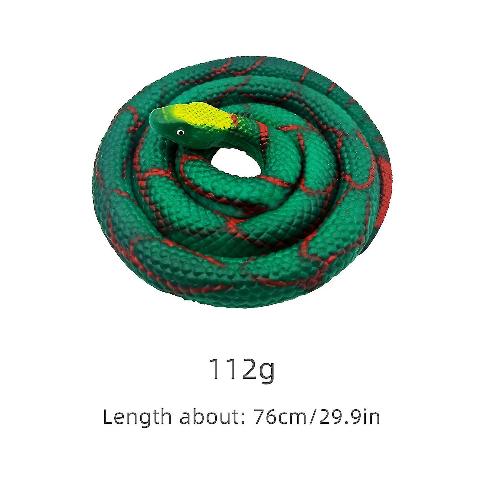 Realistic Fake Rubber Toy Snake Black Horrible Fake Snakes 80CM Long ...