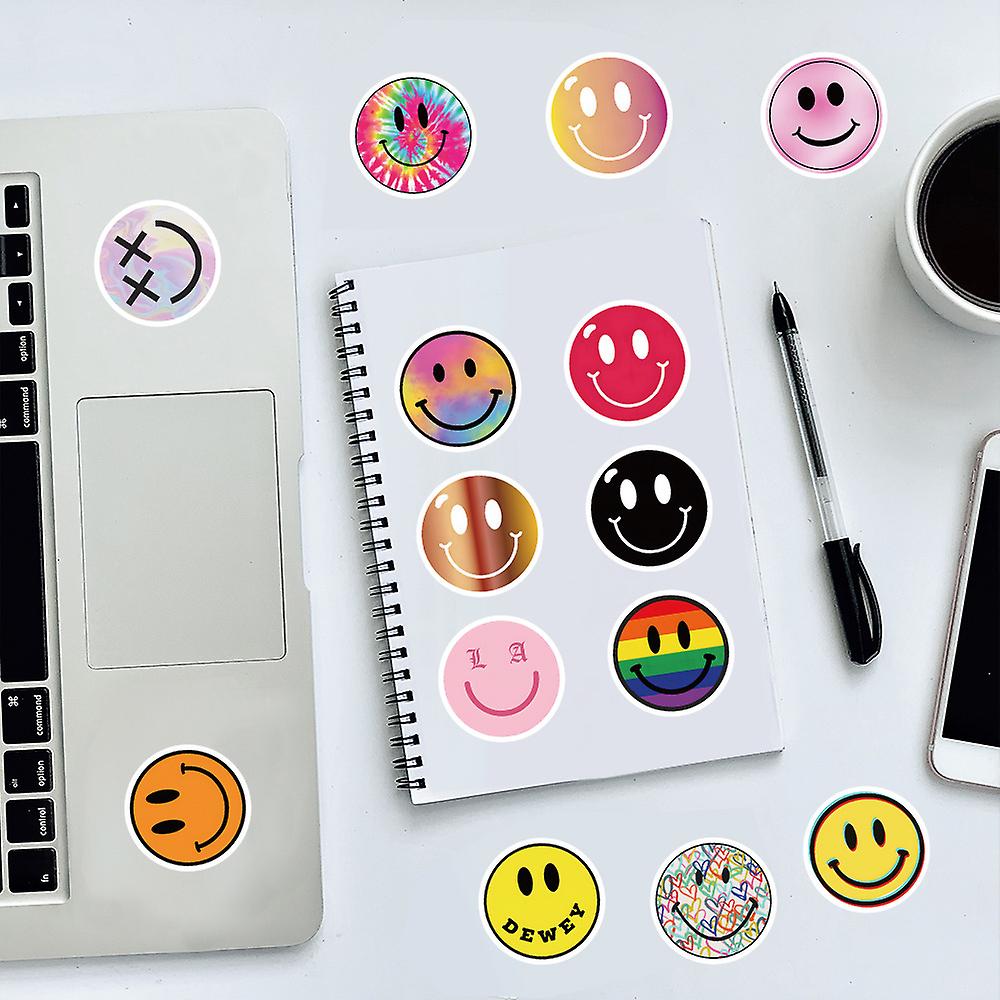 50 Sweet Smiley Stickers Positive Happy Symbols Waterproof Vinyl ...