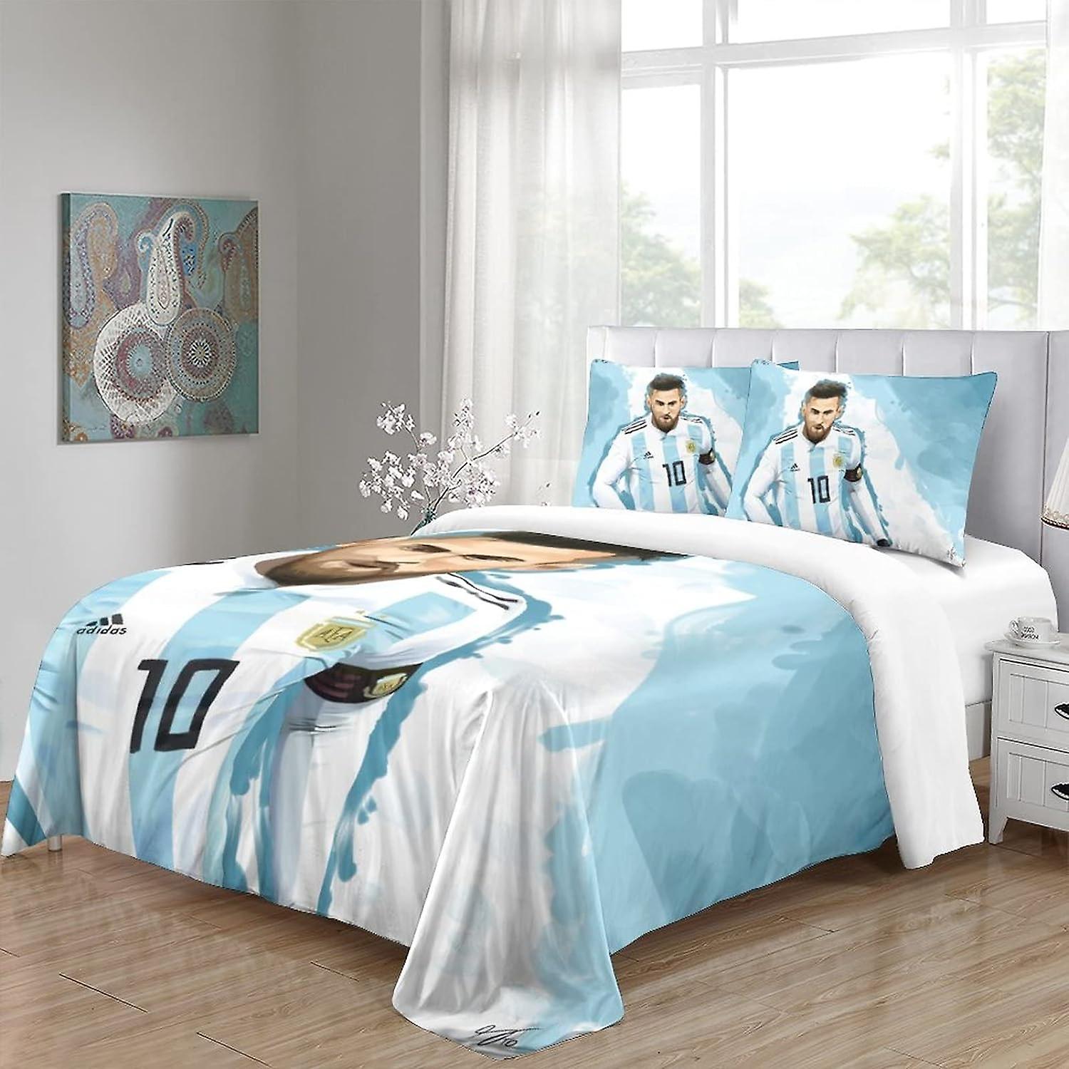 3D Printed Lionel Messi Duvet Cover Set Bedding Sets Football Star ...