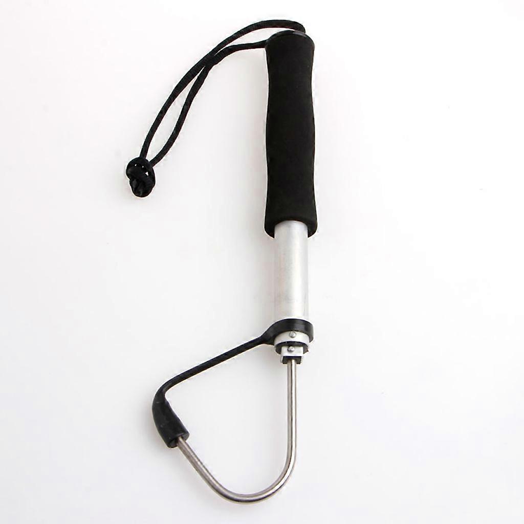 Telescopic Retractable Fish Gaff Stainless Ice Sea Fishing Spear Hook ...