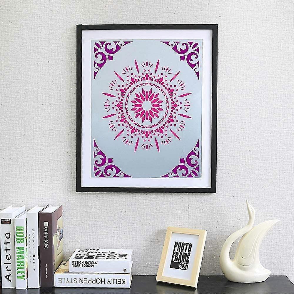 Set of 16 stencils for painting, 15 x 15 cm, White | Fruugo UK