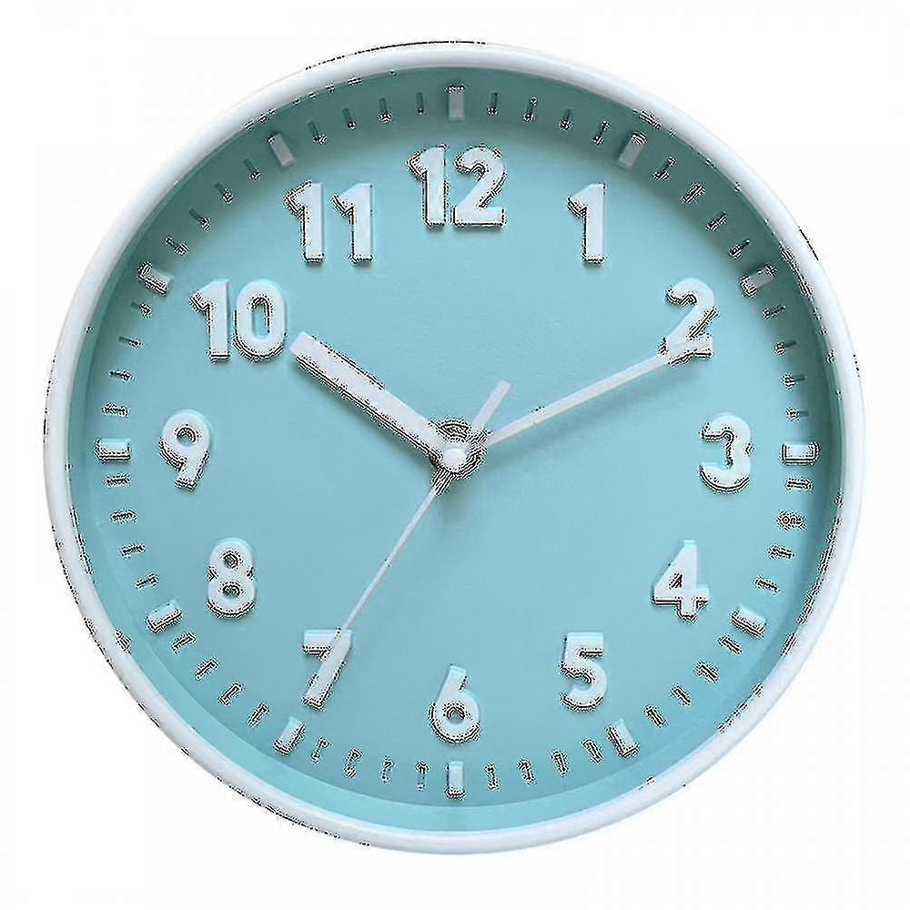 Modern Simple Wall Candy Color Clock Mute Living Room Clock Wall ...