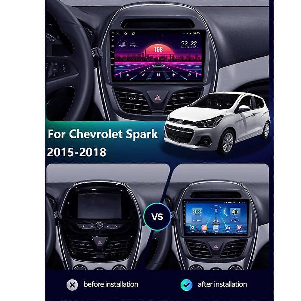 2din Car Radio For Chevrolet Spark 2015-2018 Player DVD GPS Stereo IPS ...