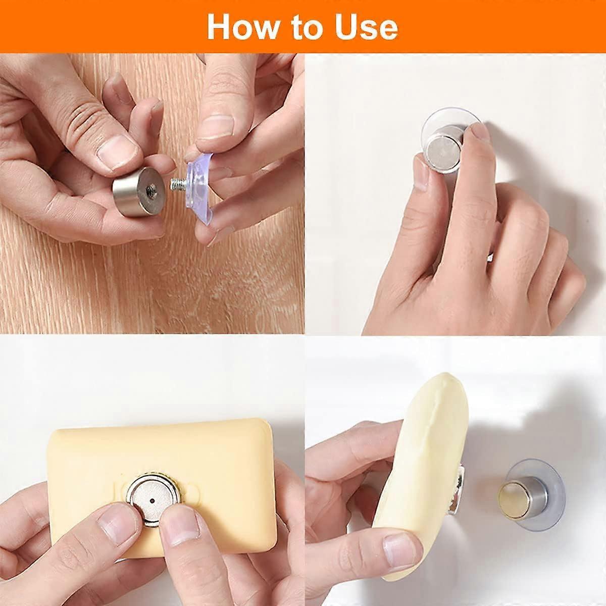Dww-1 PCS Porte-Savon Magntique Ventouse,Porte Savon Aimant avec ...