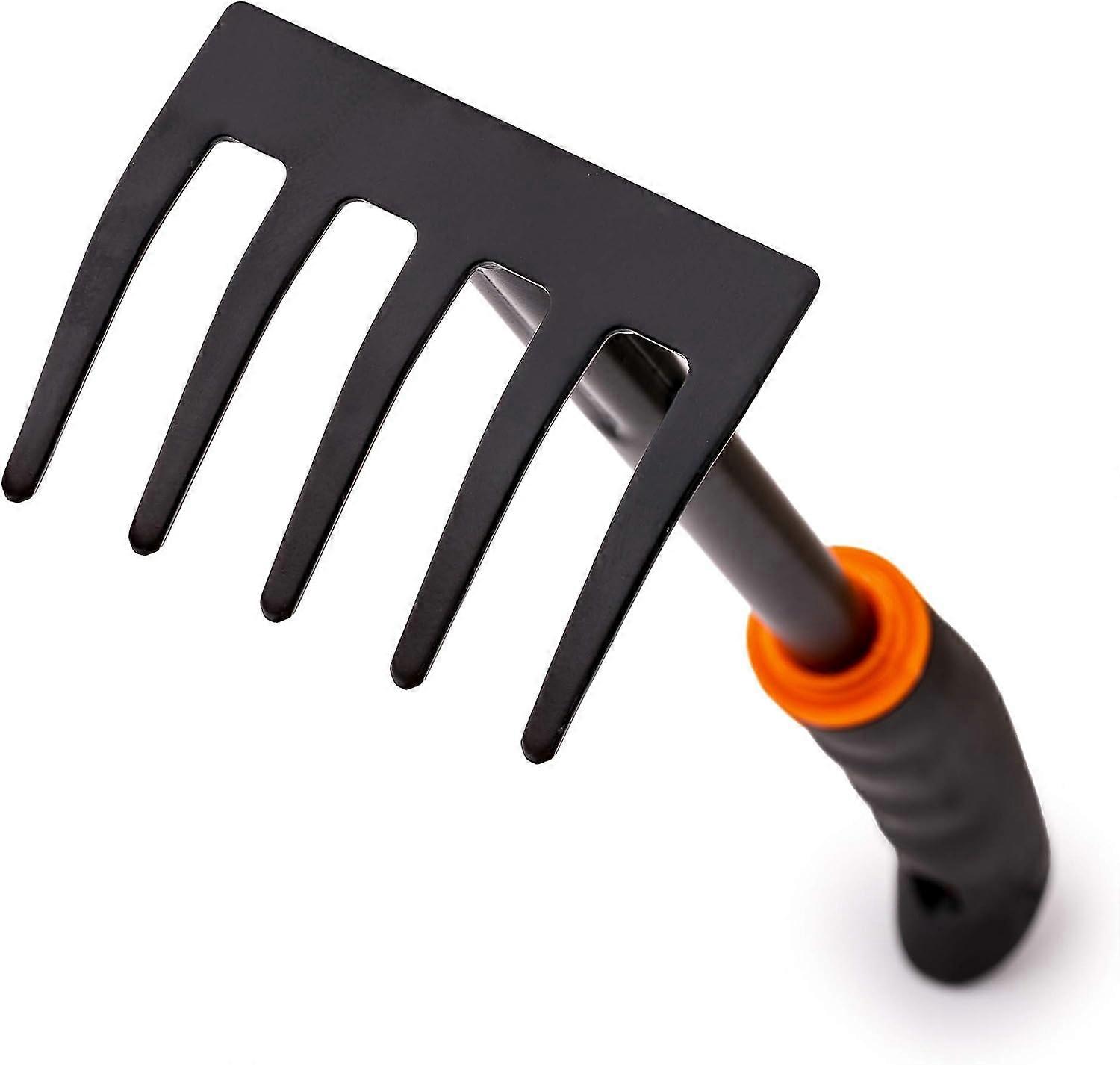 Luxury garden rake 9 cm wide in black lacquered carbon steel | Garden ...