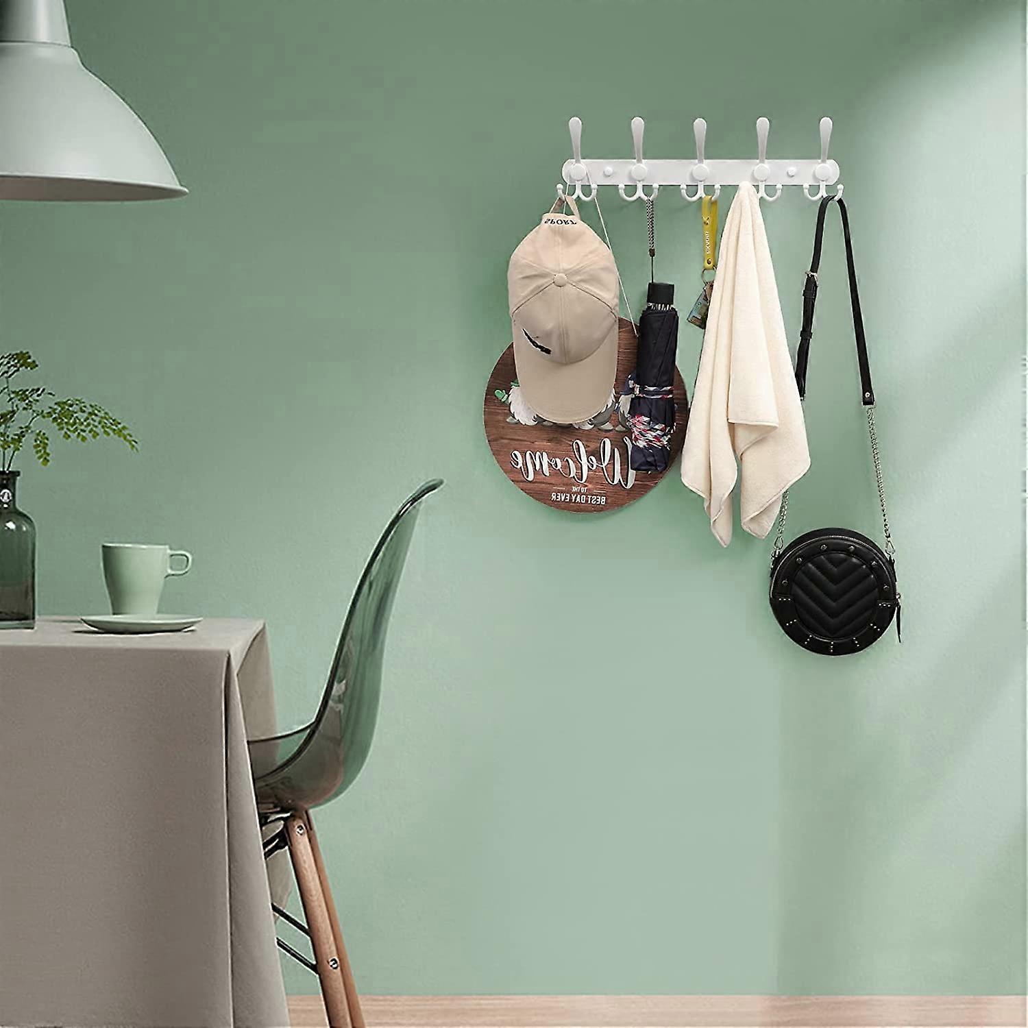 Wall Mounted Coat Rack - Designer Coat Hooks with Bi-Directional Carbon ...