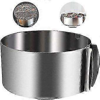 Cake Ring 6 To 12 Inch Adjustable Round StainlSteel Cake Mousse Mould ...