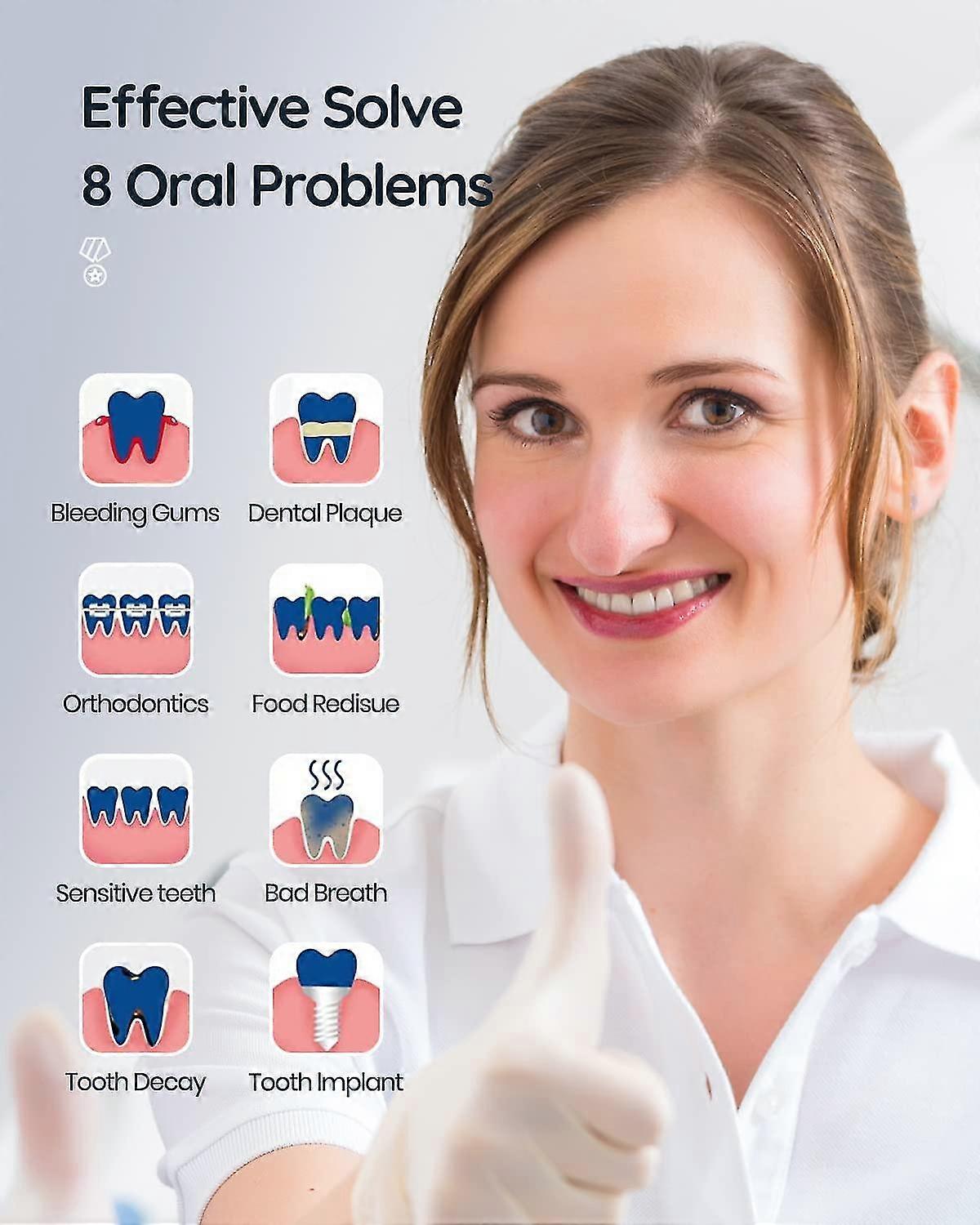 Water Flosser Cordless Teeth Cleaner, 3 Modes Dental Oral Irrigator ...