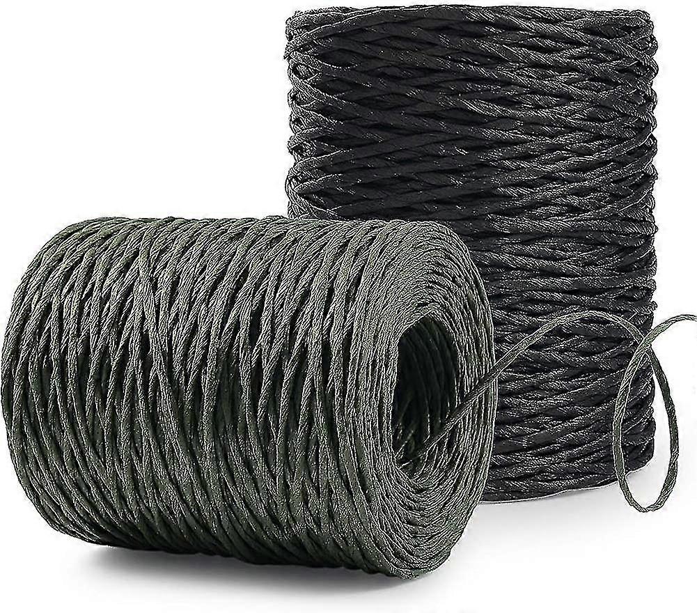 2 X 150m Paper Cord, Paper Thread, Natural Iron Wire Paper Cord, Iron ...