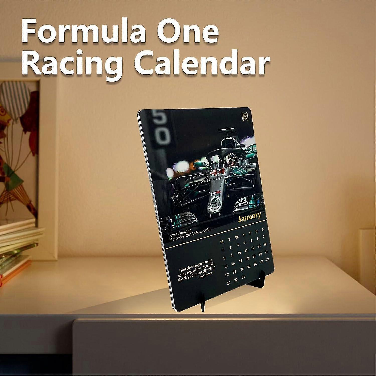 Autokalender 2024, F1-Rennwagen-Monatskalender, Formel-1-Kalender 2024 ...
