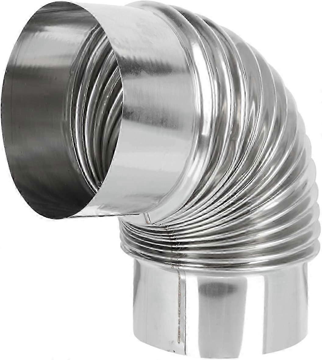 Stove Pipe 6 Inch 3pcs Chimney Exhaust Pipe Wood Stove Flue 90 Degree ...