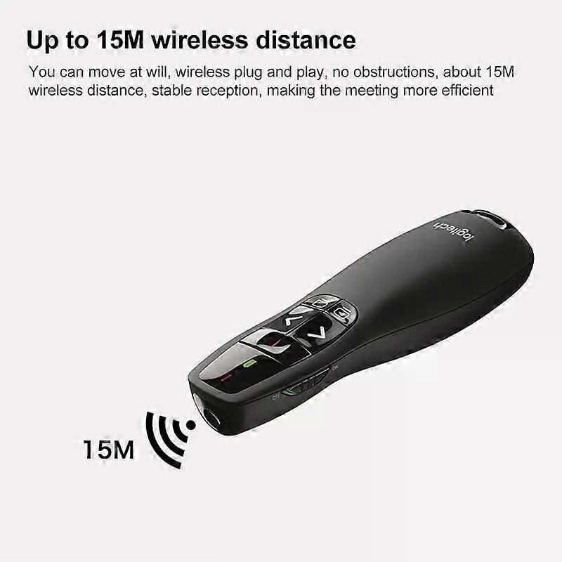 Wireless Presenter-Logitech R400 2.4GHz PPT Remote Control Pen | Fruugo UK
