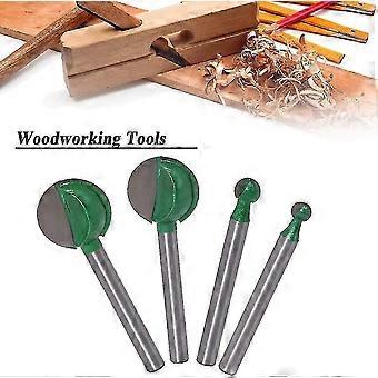 Ball End Groove Router Bits, 6mm Shank Carbide Tipped Core Box Round ...